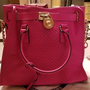 Women Michael Kors Neon Pink Handbag on Poshmark